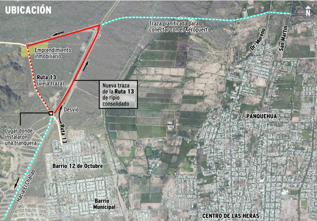 Cambios en la traza de la ruta 13 que va a Uspallata - Construar.com.ar