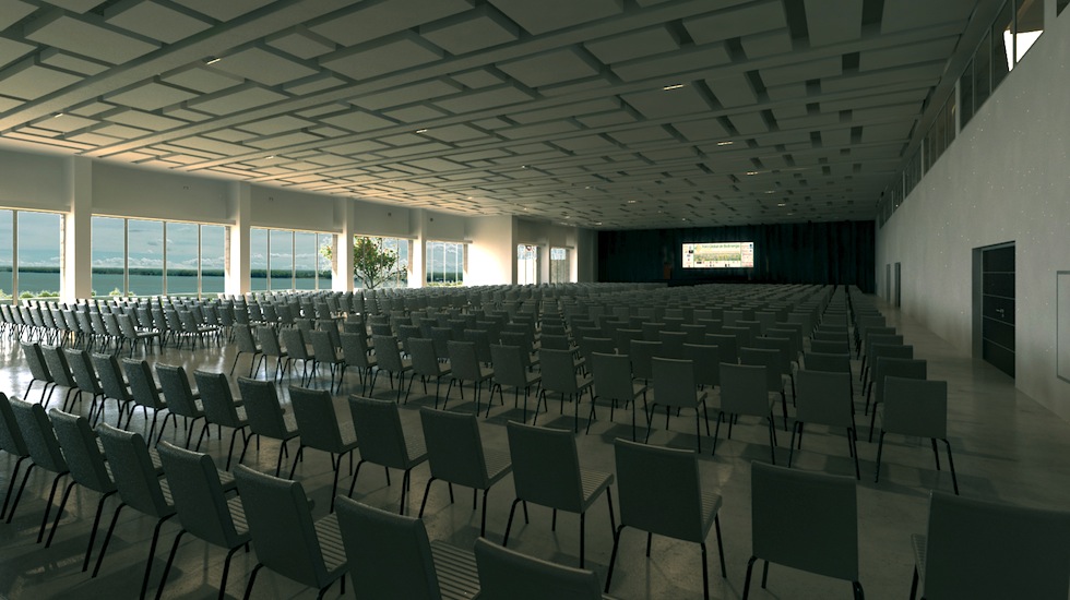 Avanza la obra del Centro de Convenciones de Paraná - Construar.com.ar